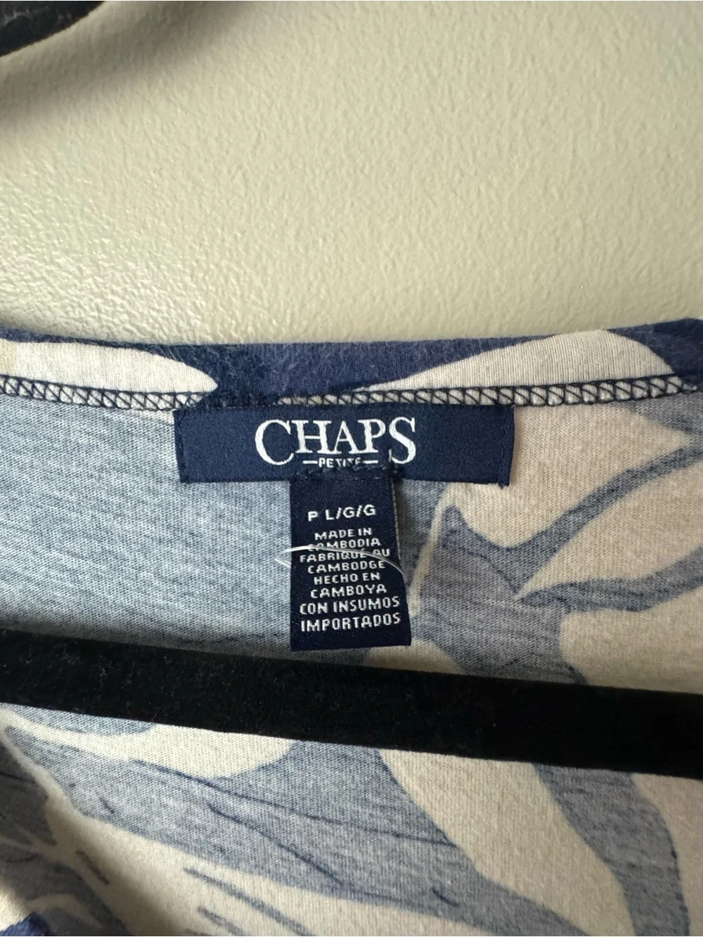 Chaps | Dresses | Chaps Navywhite Floral Vneck Empire Waist Midi Dress ...